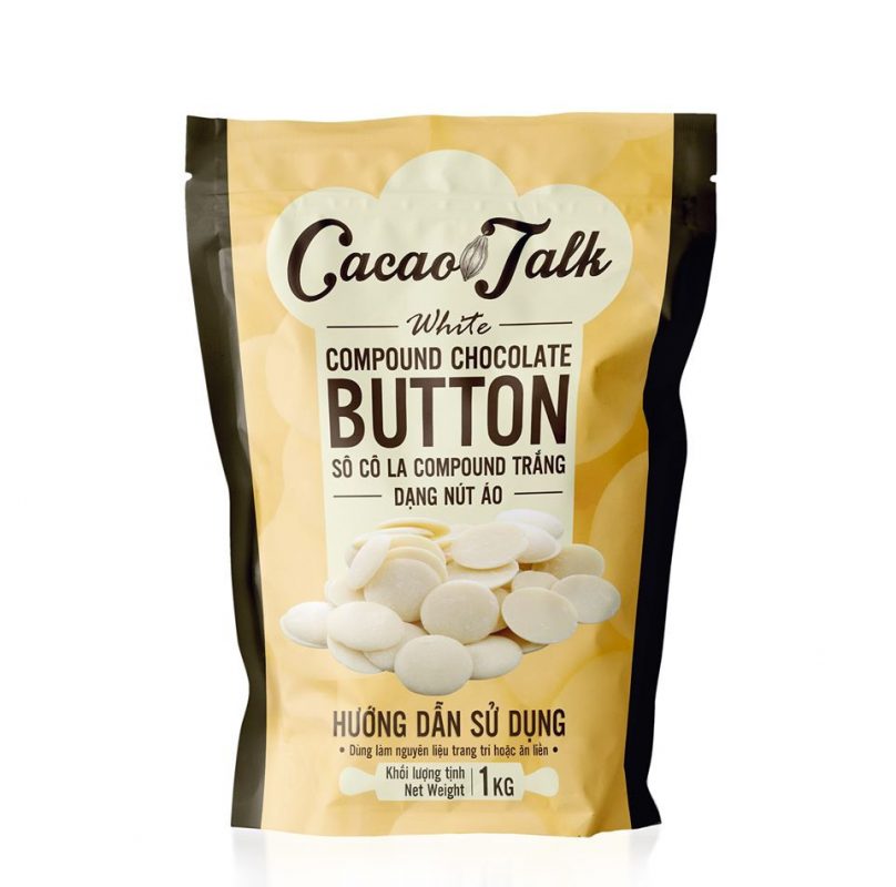 Sô Cô La Compound Trắng Dạng Nút Áo Cacao Talk (1kg) - Siêu Thị Ngành ...