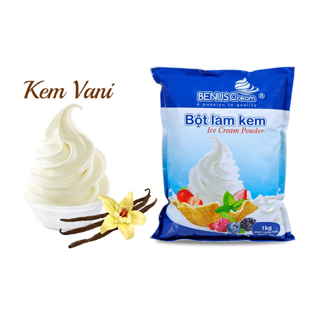Bột Làm Kem Vị Vani BenusCream (1kg) - Siêu Thị Ngành Bánh ...